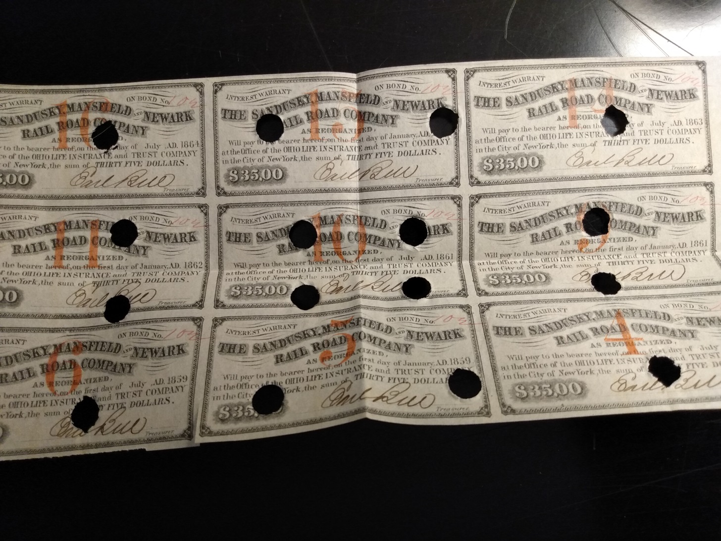 Knox County railroad interest warrants warrant interest