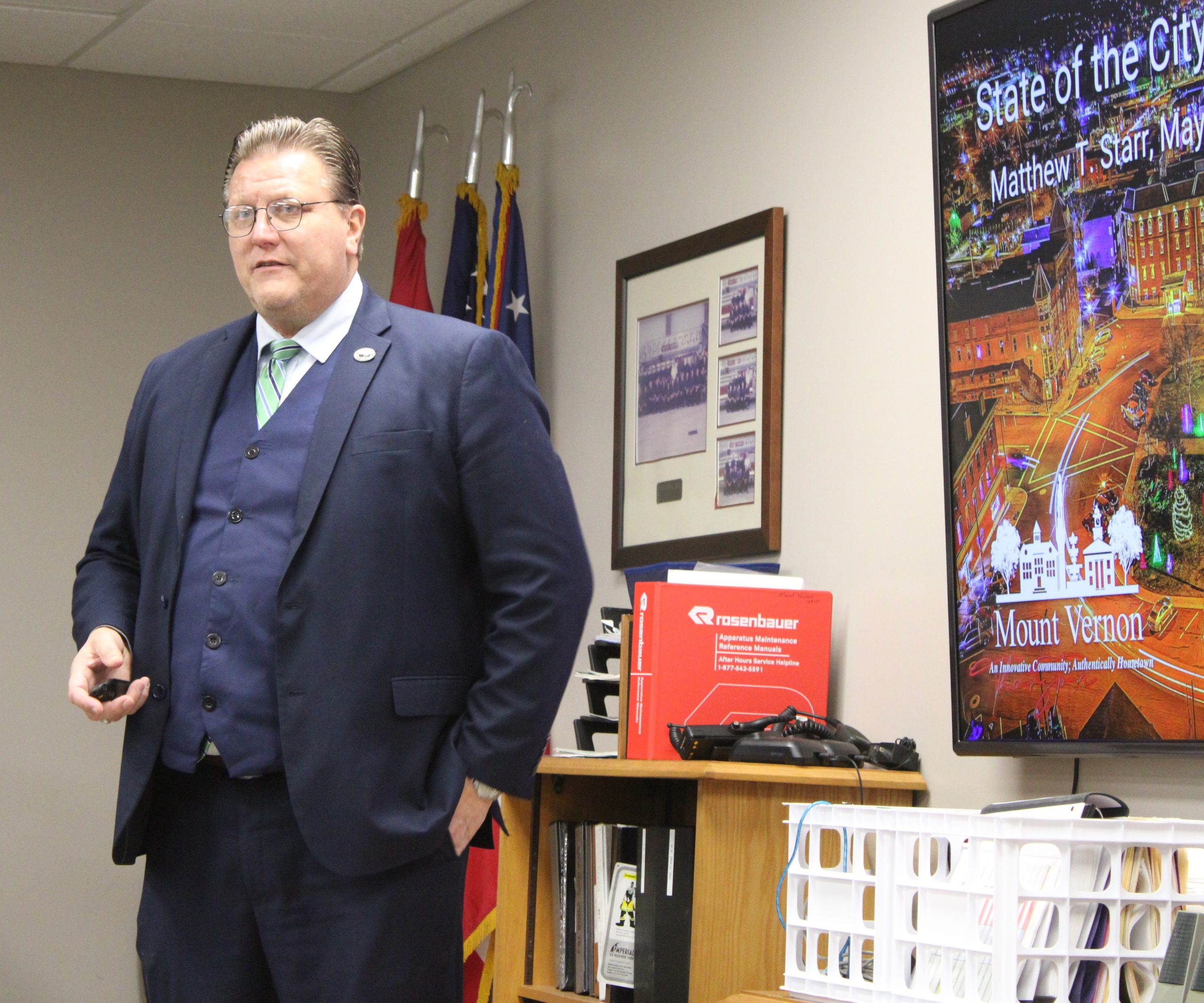 Mount Vernon Mayor Matt Starr delivers State of the City address