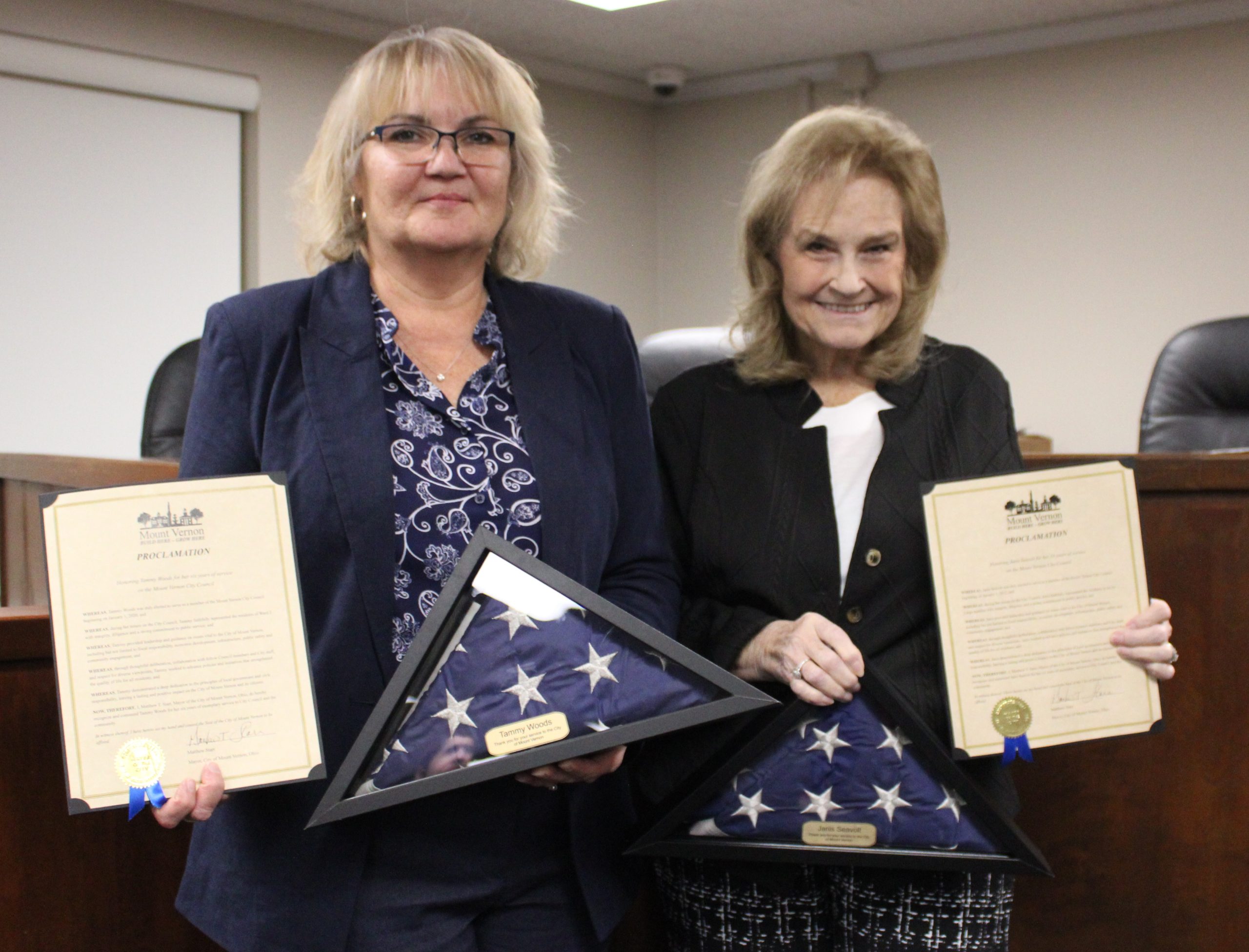 Mount Vernon council bids farewell to Seavolt, Woods